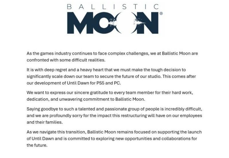 Until Dawn Remake Developer Ballistic Moon Confirms Significant Scale Down/Layoffs - GameBaba ...